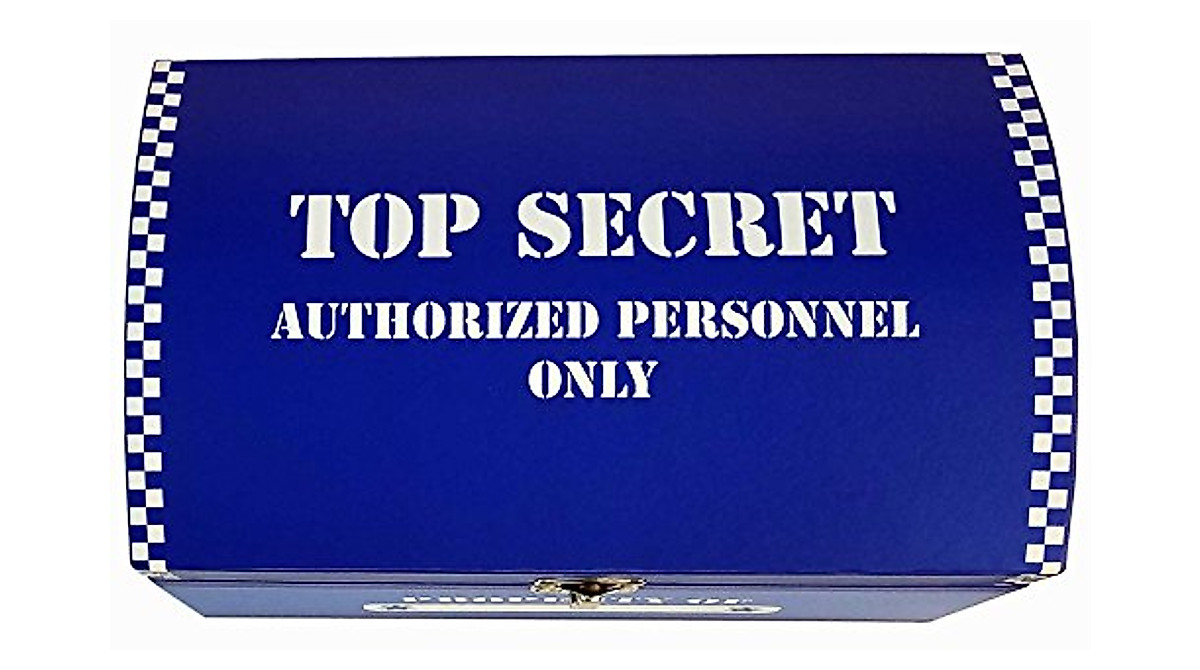 Superhero Blue Treasure Chest Box for Kids - Organize & Personalize