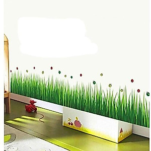 Wall Stickers Removable Decals Wall Decor Decorative for Children Kids Living Room​ (Grass)
