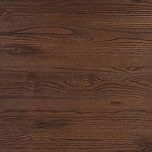 Flash Furniture James 24" Round Black Metal Indoor Bar Height Table with Walnut Rustic Wood Top