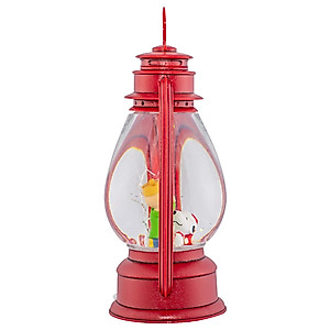 LED Snoopy and Friends Crimson Red 11 x 6 Resin Holiday Snow Globe Swirl Dome