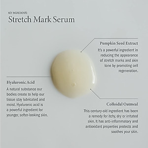 Birth Skincare Stretch Mark Serum for Pregnancy and Postpartum. Natural and safe for sensitive skin and all skin types. 𝐌𝐚𝐝𝐞 𝐢𝐧 𝐂𝐚𝐧𝐚𝐝𝐚, 2oz | 59 ml