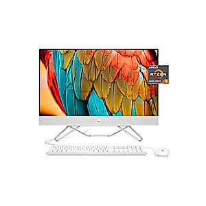 P 27” All-in-One Desktop, AMD Ryzen 3 5300U, 8 GB RAM, 256 GB SSD, Full HD IPS Micro-Edge Display, Windows 11 Home, 4 USB Ports, Pop-up Privacy Camera, Dual Mics, Keyboard and Mouse (27-cb0030, 2021)