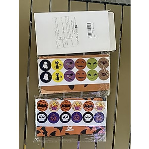 Halloween Candy Bags Party Favors - 24pcs Halloween Trick or Treat Goody Bag Gift Treat Bags with 24 Pcs Halloween Stickers, Halloween Bags Party Supplies Small Gift Bags for Kids Girls Child Boys