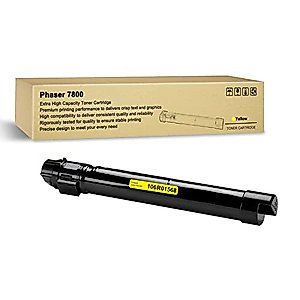 Phaser 7800 Yellow High Yield Toner Cartridge Remanufactured for Xerox 106R01568 Toner Cartridge for Xerox Phaser 7800 7800DN 7800DX 7800GX (17,200 Pages)
