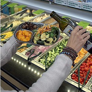 Ecolunchbox Stainless Steel Divided Dinner Tray Small (1)