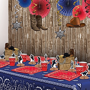 Western Silhouette Mini Table Centerpieces Pack of 2