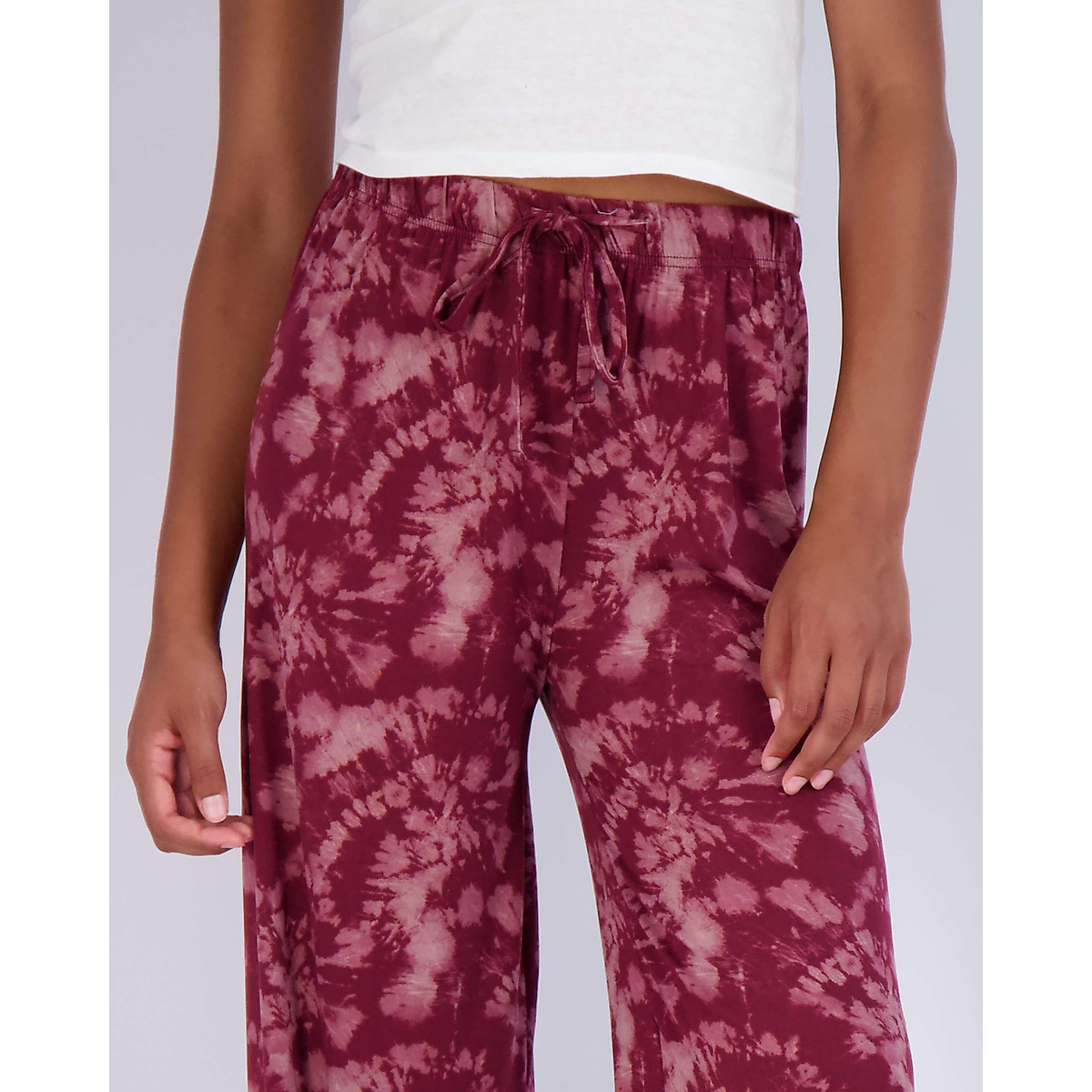 Real Essentials 3 Pack Soft Palazzo Pajama Pants for Women, Wide Leg Comfortable Casual Lounge Yoga Bottoms, Multicolor, Set 7, X-Large