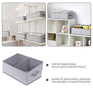 Foldable Storage Bins Handles Closet Baskets Organizing Clothes Foldable Clothing Basket Containers Shelves
