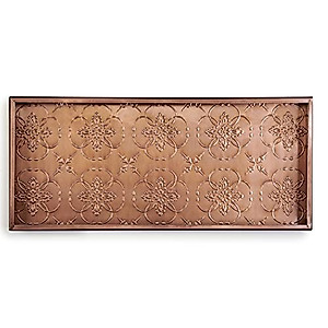 Good Directions 204VB Medallions Tray, Plants, Pet Bowls, and More Boots, Shoes, Storage, and More, Copper Large