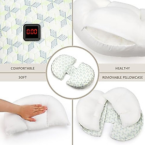 Pregnancy Pillow for Pregnant Women Soft Maternity Body Pillow Support for Back, Legs, Belly, HIPS,Maternity Pillow with Detachable and Adjustable Pillow Cover(Light Green)