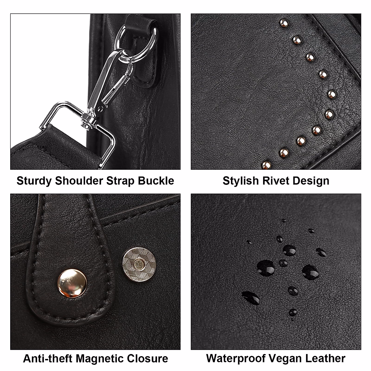 OWEJFKLFJ Women’s Crossbody Purse,Vegan Leather Hobo Bag,Crossbody Bag Handbags for Women,Purses with Adjustable Guitar Strap