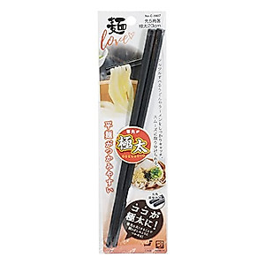 Pearl Metal GM-4051 C-5907 Chopsticks, Extra Thick, 9.1 inches (23 cm), Pentagonal Tip, Made in Japan, Dishwasher Safe, Black