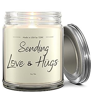 1OAK Vanilla Scented Candles Gifts for Women - Get Well Soon Gifts for Women - Sympathy Gift - Thinking of You Gift - Condolence Gift - Encouragement Gifts for Women - Cheer up Gifts for Women