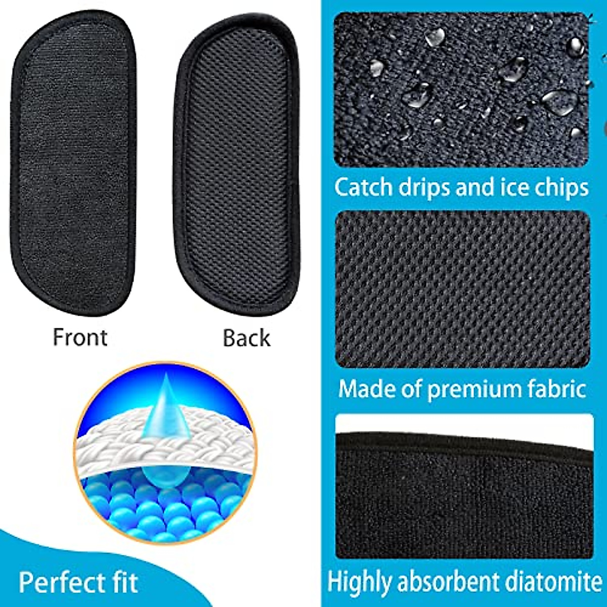 Refrigerator Drip Tray Catcher Fridge Water Drip Catcher Refrigerator Drip Catcher Refrigerator Water Drip Catcher Fridge Drip Pan Fridge Drip Tray Fridge Water Drip Pad for Whirlpool, Samsung, GE