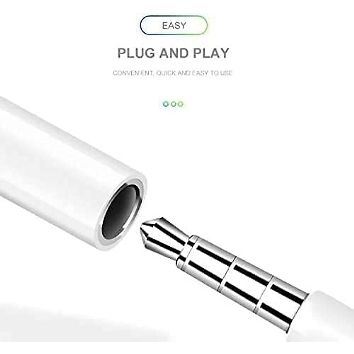 [Apple MFi Certified] Lightning to 3.5 mm Headphone Jack Adapter, 3 Pack Headphone Adapter for iPhone to 3.5mm Audio Aux Jack Adapter Dongle Cable Converter for iPhone 14 13 12 11 XR XS X 8 7 iPad