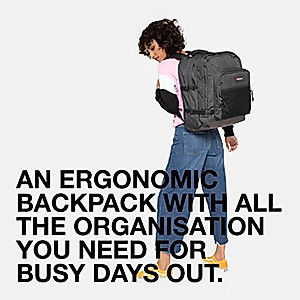 Eastpak Ultimate Backpack - Bag for Laptop, Travel, Work, or Bookbag - Dark Grey