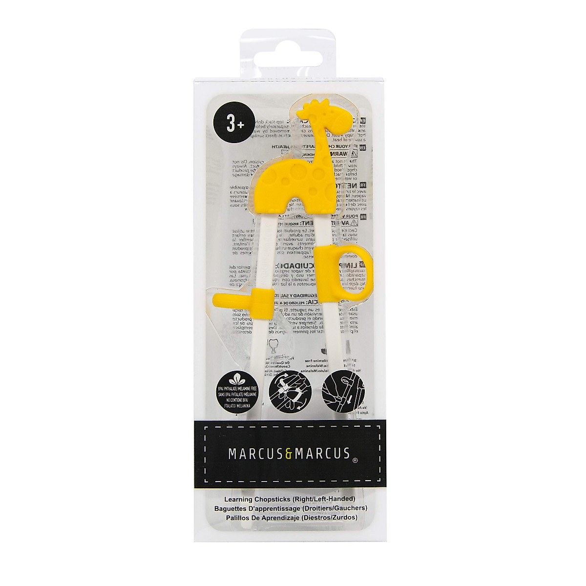 Kids Training Chopsticks with Hinge & Removable Rings, Kids Chopsticks Helpers, BPA/Phthalate/Melamine Free, 36 Month+