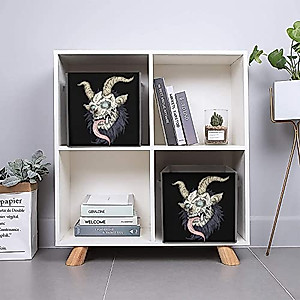 Krampus Collapsible Storage Bins Basics Folding Fabric Storage Cubes Organizer Boxes with Handles