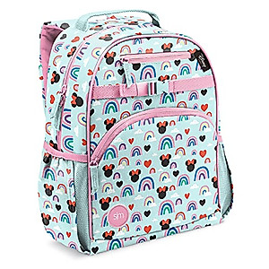 Simple Modern Disney Toddler Backpack for School Girls | Kindergarten Elementary Kids Backpack | Fletcher Collection | Kids - Medium (15" tall) | Minnie Mouse Rainbow