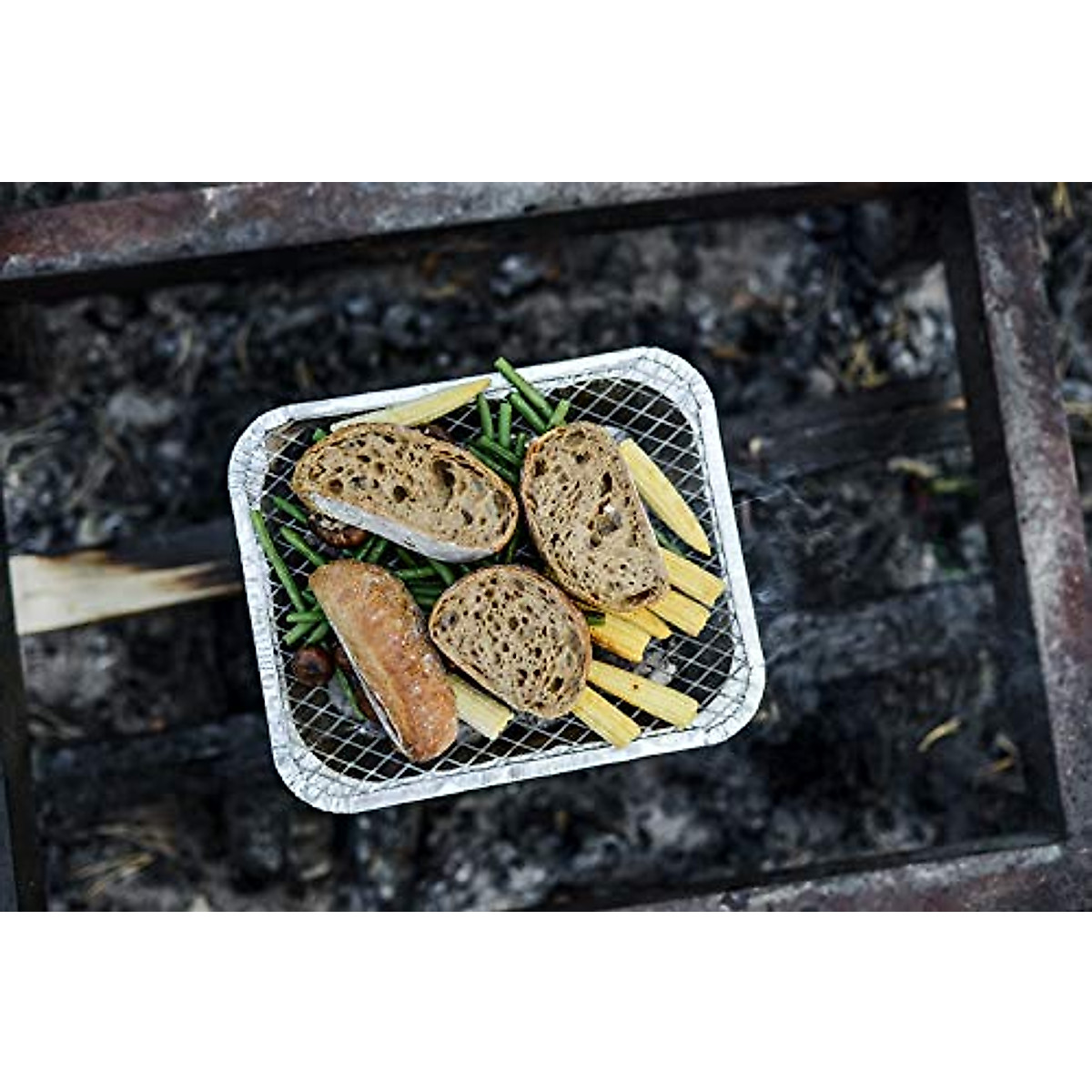 EZGRILL Disposable Charcoal Grill Ideal for Camping and Tailgate Parties -Pack of 2 Small size Portable, Easy To Light, and Convenient charcoal grill Lasts 1.5 hours Grill Anytime, Anywhere