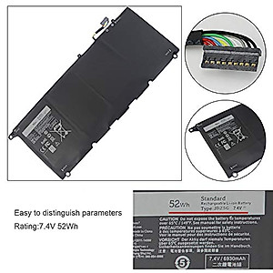 Shyarweyy XPS 13 9350 9343 90V7W JD25G Laptop Battery for Dell XPS13 XPS 13 9343 9350 13D-9343 13D-9343-3508 13-9350-D1608 13-9350-D1508G 13-9350-D1708 P54G 0DRRP 090V7W JHXPY 0N7T6 RWT1R 0RWT1R
