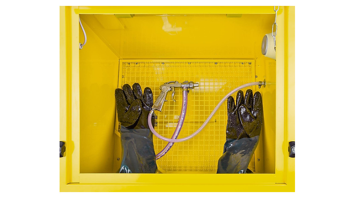 JEGS Bench Top Portable Sand Blaster Cabinet Kit - 15-25 CFM at 40-120 ...