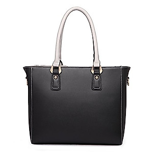 MISS LULU Fashion Purses and Handbags for Women Ladies, PU Leather Shoulder Handbags Top Handle Tote Bags Elegant Crossbody Bag