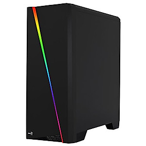 AeroCool Cylon RGB Mid Tower Computer Case with Seagate Barracuda 2TB Internal Hard Drive