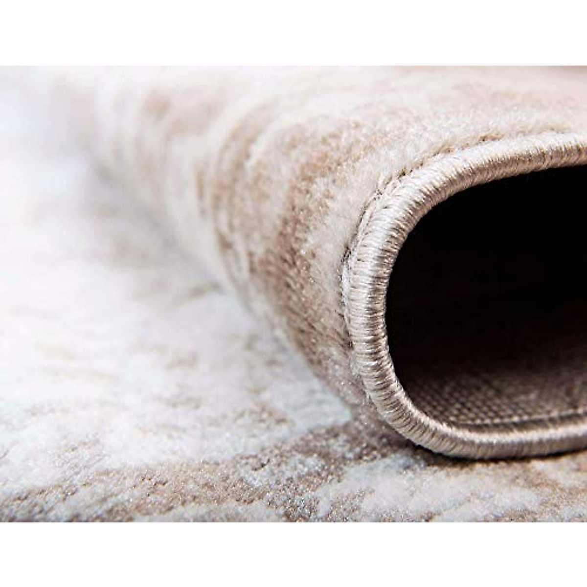 Unique Loom Sofia Collection Area Rug - Salle Garnier (4' 1" Round, Beige/ Ivory)