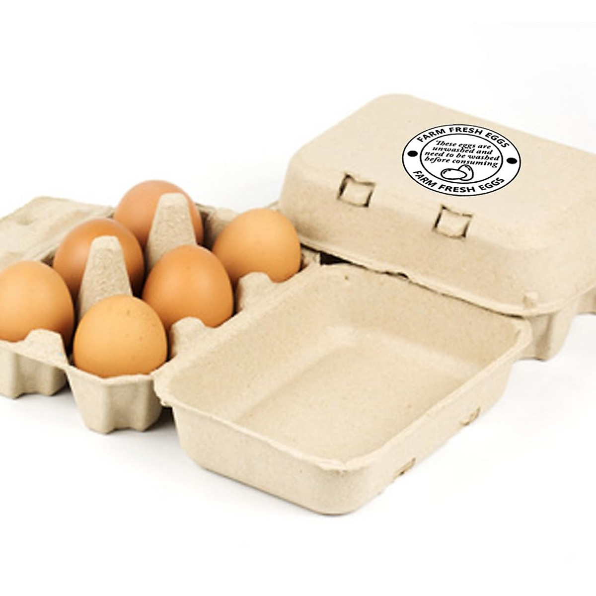2 Inch Farm Fresh Eggs Carton Labels for Chicken,Quail,Egg Packaging Stickers,500 Pcs Per Pack