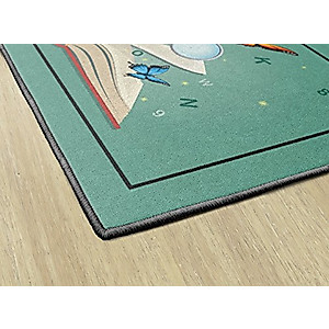 Flagship Carpets Explore Through Reading Children's Educational Area Rug for Kids Bedroom Mat, Home Play Room or Classroom Carpet, 3' x 5', Multicolor