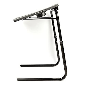 Boidheach TV Tray Stand is an Adjustable Angle Sofa Stand Coffee Table with six Height adjustments and Three Angles,Retractable Cup Holder, Convenient and Comfortable tv Tray