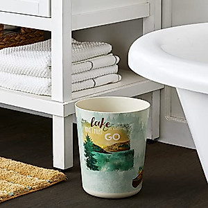 SKL Home Waterfront Wastebasket, Multicolored