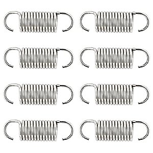 GNPADR 2-1/2 inch Stainless Steel Furniture Replacement Springs for Recliner Sofa Bed Rollaway Bed Trundle Bed White- Set of 8