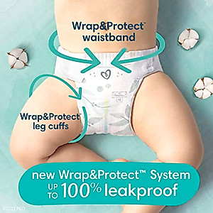 Pampers Pure Protection Diapers Size 0, 31 count - Disposable Diapers