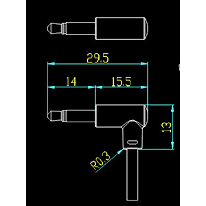 Starving Students Music Supplies Luigis Modular M-PAR Right Angled Eurorack Patch Cables - Package of 5 Purple Cables, 6" (15 cm)