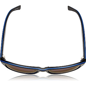 Lacoste L683S Square Sunglasses, Black/Blue/Black, 55 mm