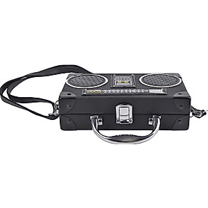 QZUnique Tape Shaped Shoulder Bag Radio Recorder PU Crossbody Bag Women's Retro Evening Bag Handbag Clutch Purse