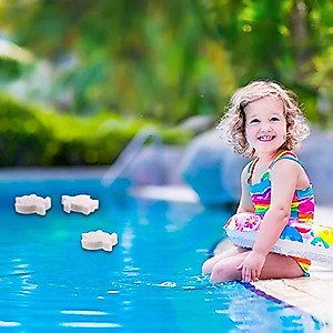 Chuangdi 24 Pieces Hot Tub Sponge, Turtle Oil Scum Absorbing Absorber for Spa and Swimming Pool (White)