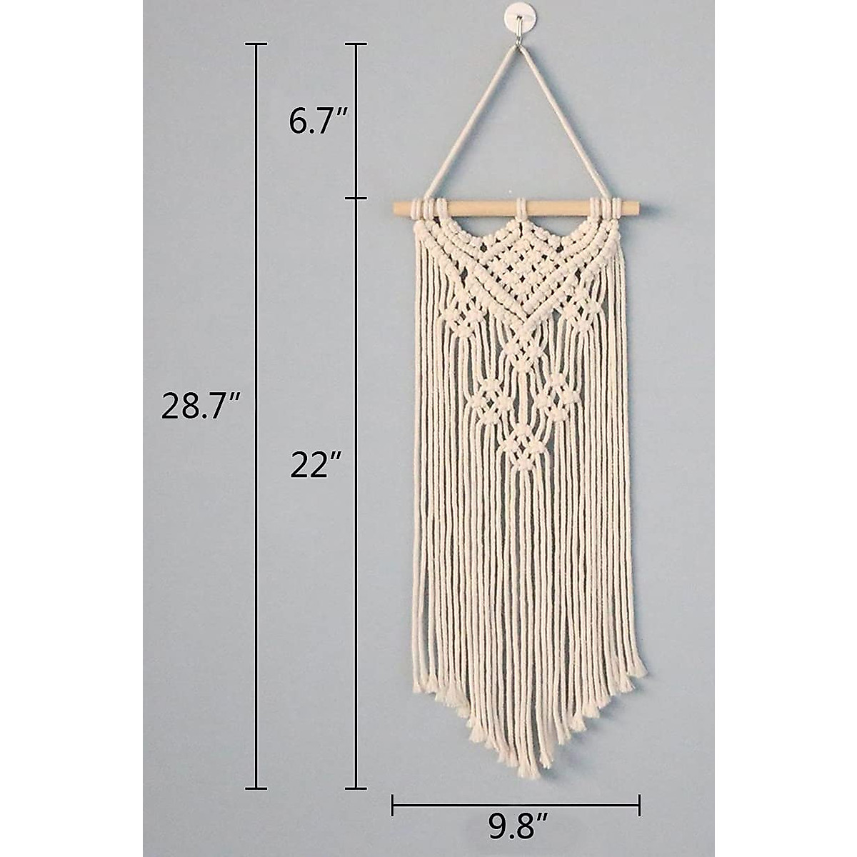 Lizipai Macrame Wall Hanging Boho Tapestry, Wall Hanging Decor,Woven Wall Art Home Wall Decor Used To Decorate Rooms,living Rooms,gardens, Shops,cafes and Studios.