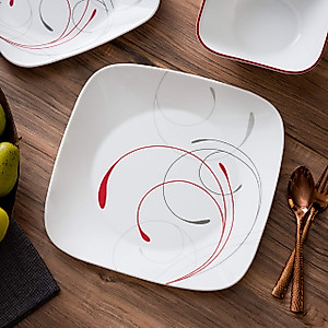 Corelle Vitrelle 18-Piece Dinnerware Set + 6-Piece Salad Plate Set