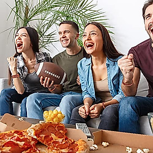 Zhanmai Football Silicone Wristbands Party Favors Football Stretch Sport Themed Supplies(48 Pieces)