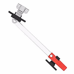 Aucuda RV Emergency Window Latch, Metal EXIT Window Locks, Camper Egress Window Security Bars, Window Support Holder with Red Handle for Travel Trailer, Easy Install&Extra Durable, RV Accessories.