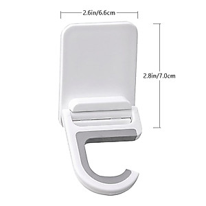 Hemobllo 3pcs Wall mop Hook Clothes Hanger Hooks Folding Broom Wall Mount Hooks Dustpan Umbrella Wall Hanger s Hook Broom Mounted Mop Hook Mop Holder self Adhesive Broom Hooks abs