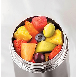 Thermos FOOGO Vacuum Insulated Stainless Steel 10-Ounce Food Jar, Blue/Yellow (B3000BL002)