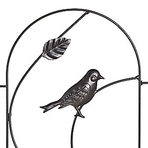 Collections Etc 4-Tier Bird and Leaf Accented Storage Shelf