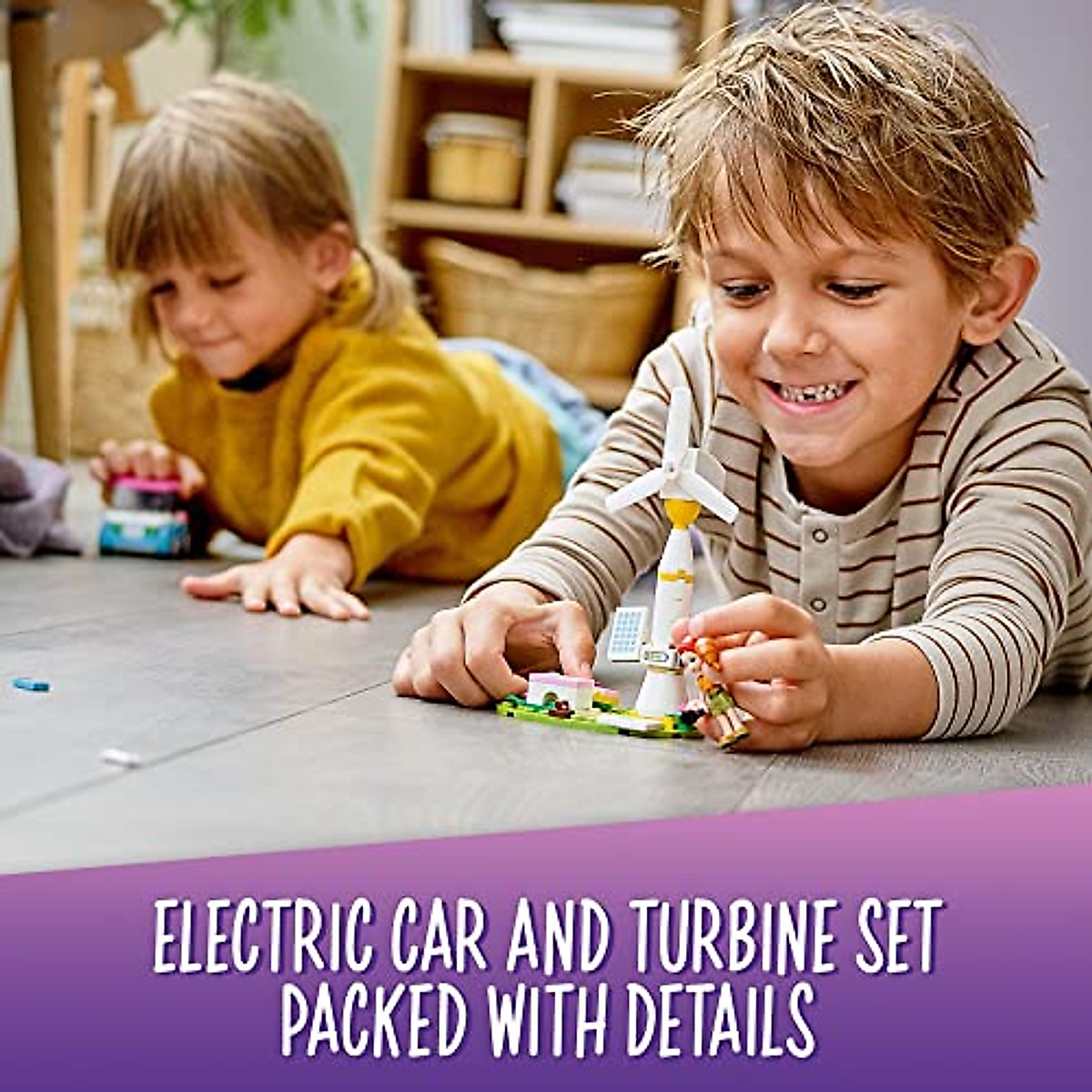 LEGO Friends Olivia's Electric Car Toy 41443 Vehicle for Girls, Boys and Kids 6 Plus Years Old, with Mia Mini-Doll & Puppy Figure Eco Education Playset