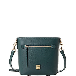 Dooney & Bourke Handbag, Saffiano Small Zip Crossbody - Ivy