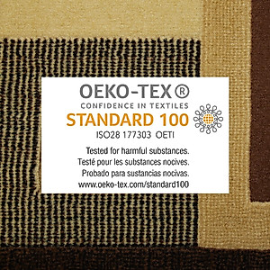 Home Dynamix Catalina Virginia Abstract Runner Rug, Geometric Black/Brown 7'10"x10'2"