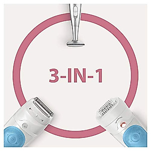 Braun Epilator Silk-épil 5 5-810, Hair Removal for Women, Shaver & Bikini Trimmer, Cordless, Rechargeable, Wet & Dry